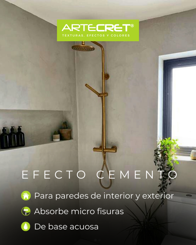 Efecto Cemento Revestimiento Decorativo Artecret – Pintusa