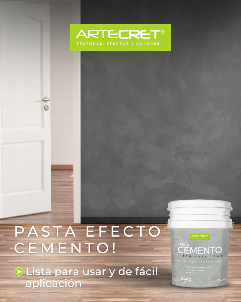 Efecto Cemento Revestimiento Decorativo Artecret – Pintusa