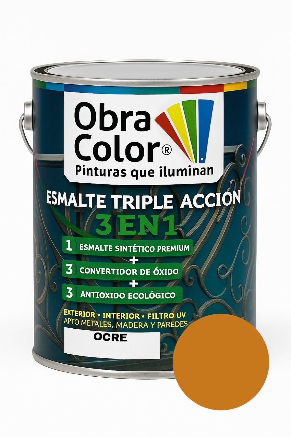 Esmalte sintetico 3 en 1 Color Ocre – Pintusa